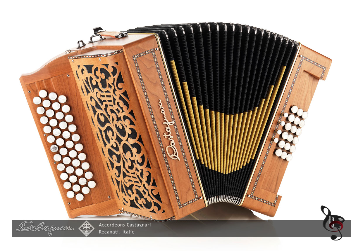 Castagnari Handry 18~44 · Accordéon diatonique, 4 rangs, 3 voix, 18 ...
